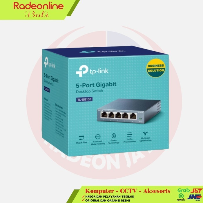 Jual Desktop Switch Hub 5 Port Gigabit TPLink / TP-Link SG105 | Shopee ...