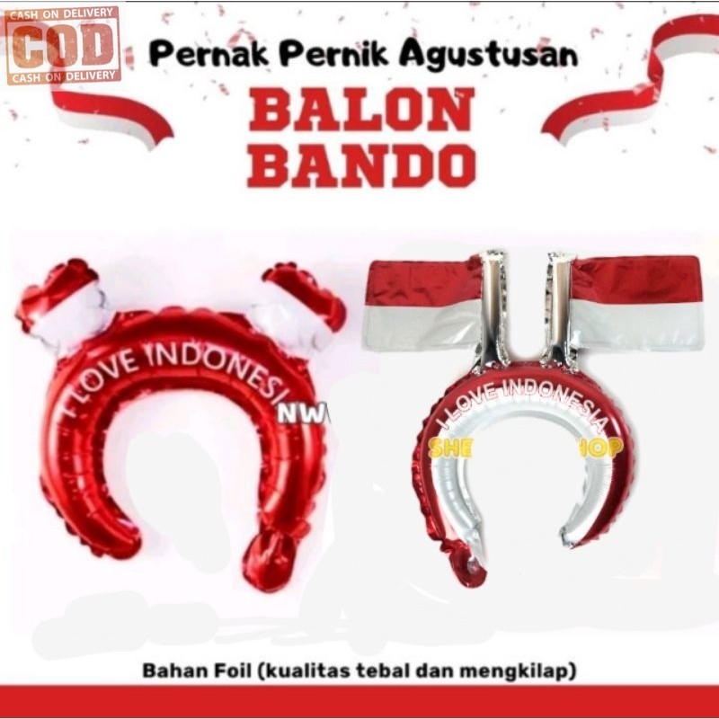 Jual flash sale Bando Balon Merah Putih karnaval festival hari ...
