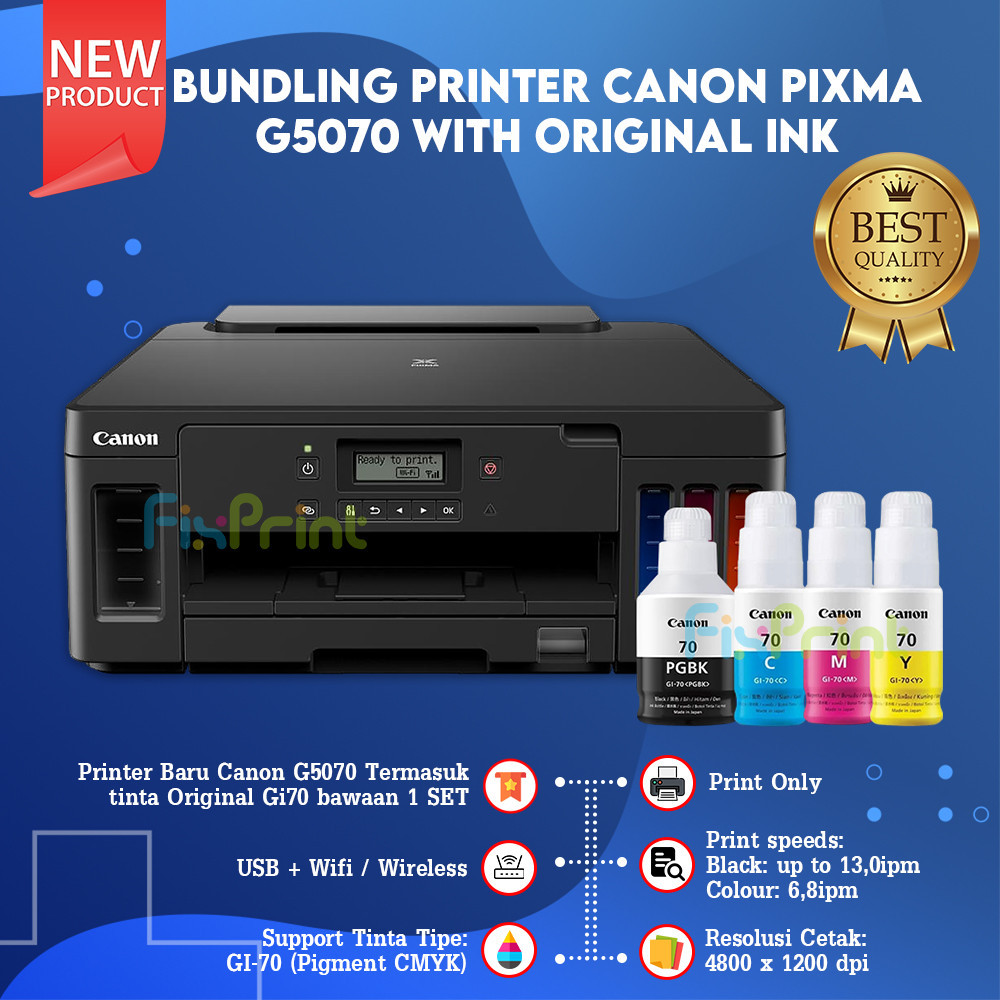 Jual Printer InkTank G5070 Printer Canon G5070 Duplex LAN Print Only ...