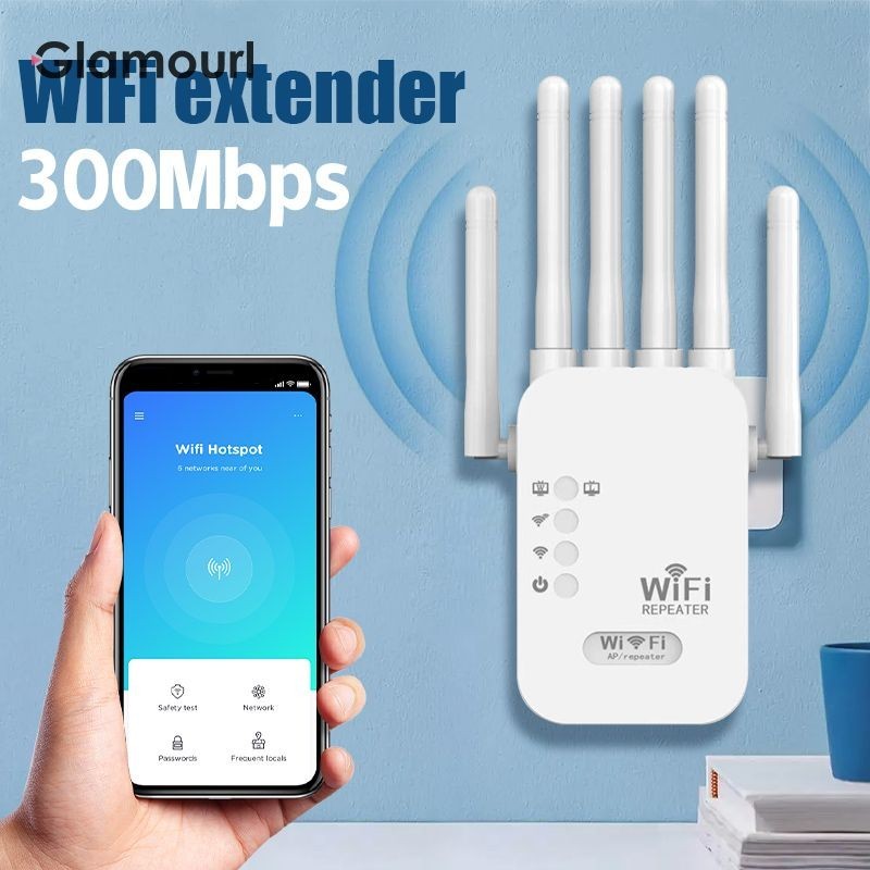 Jual 300M Wireless Wifi Range Extender Signal Amplifier Alat Penyambung Wifi Jarak Jauh Wifi ...
