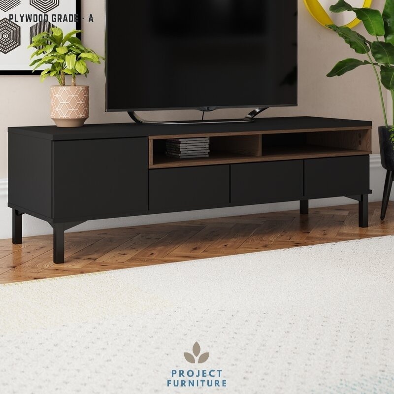 Jual Meja TV / Rak TV Minimalis Modern 2 Pintu 120 Cm Maks Ukuran TV 42 ...