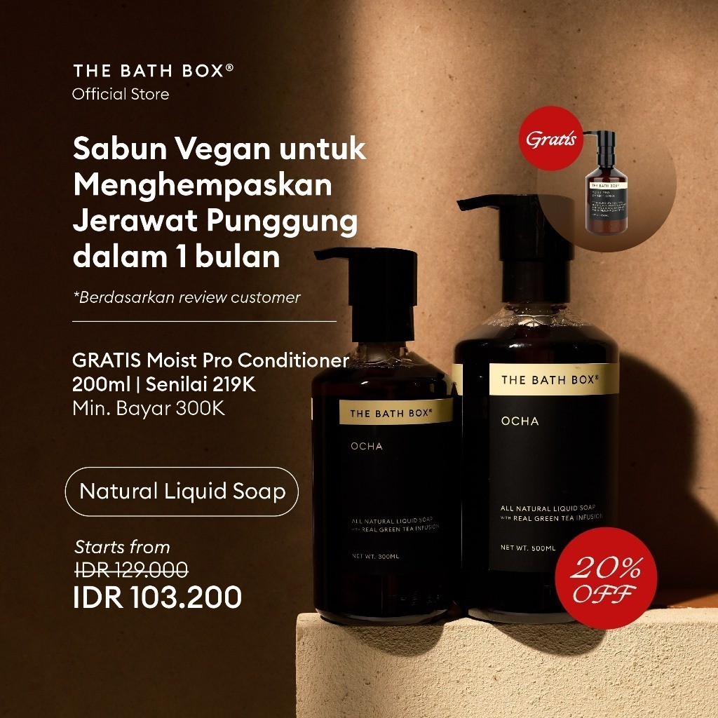 Jual THE BATH BOX - Ocha Liquid Soap (Sabun Green Tea, French Fine ...