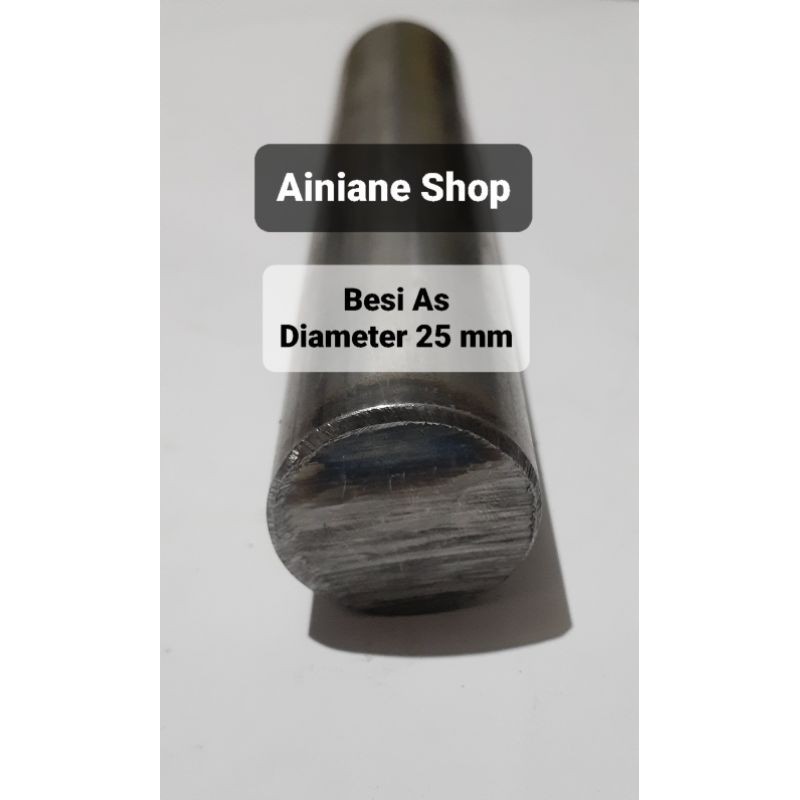 Jual Besi As / Round Bar / Asental Diameter 25 mm Panjang 25 cm ...