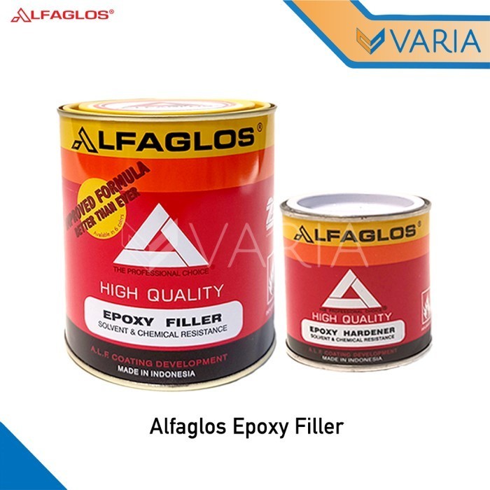 Jual Alfaglos Epoxy Filler 1 kg Cat Dasar Primer + Hardener | Shopee ...