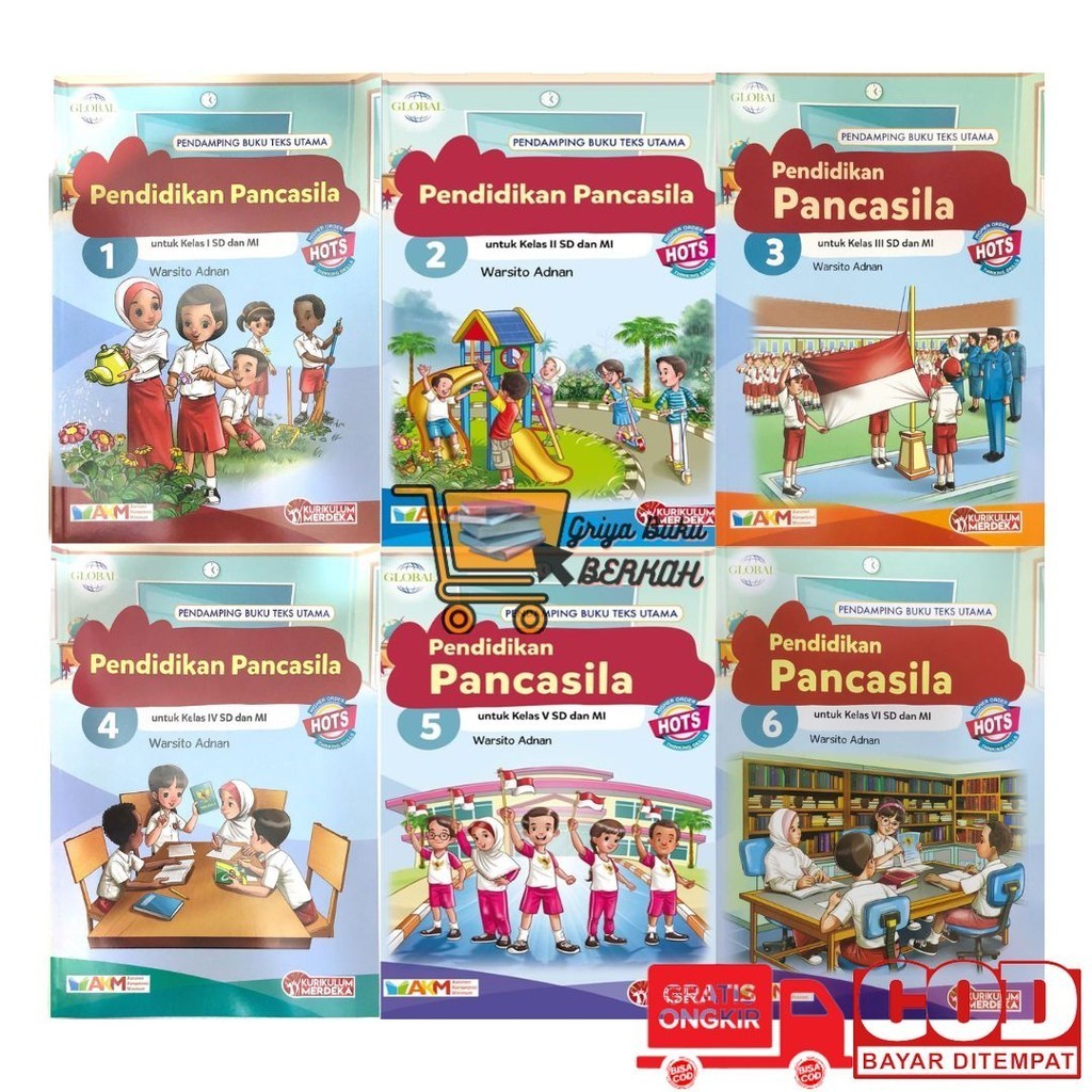 Jual Kurikulum Merdeka Terbaru Buku Global Pendidikan Pancasila Kelas 1 2 3 4 5 6 SD/MI KSP ...