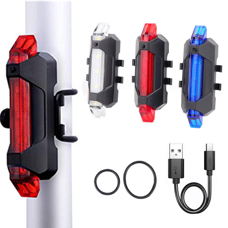 Jual Lampu Sepeda LED Gowes Rechargeable Belakang Jok Sadel TailLight ...