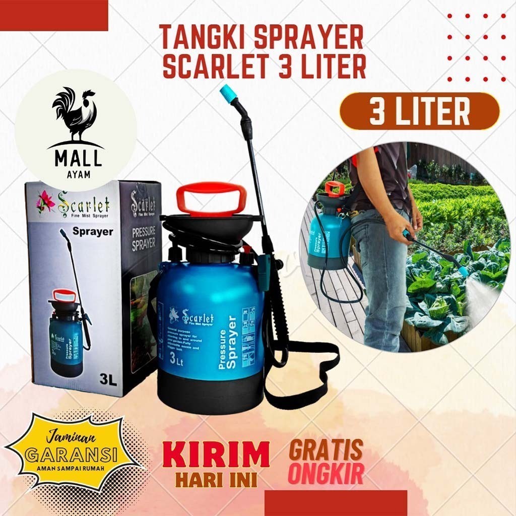 Jual AYAM MALL Tangki Sprayer Scarlet 3 Liter Alat Semprot Semprotan ...