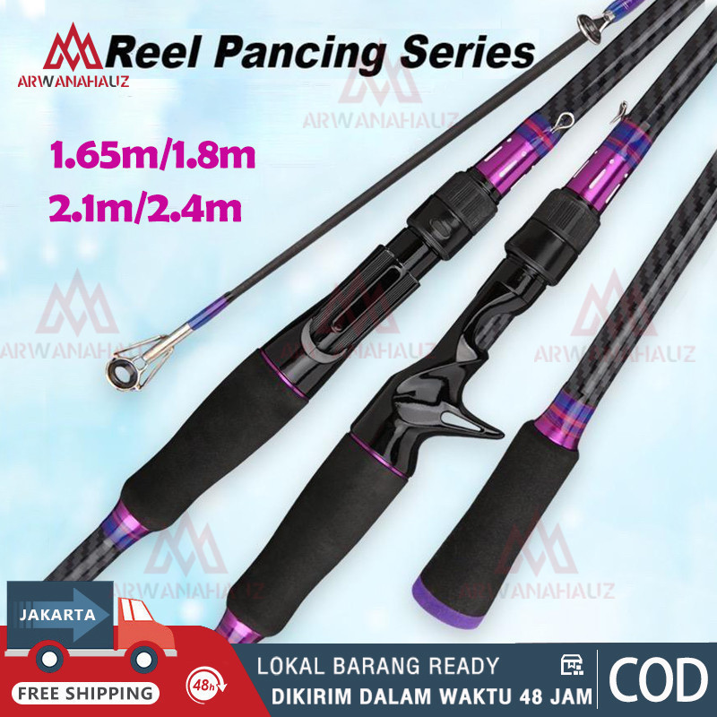 Jual Satu set reel dan joran 1.65M~2.4M dan reel full metal Setelan ...