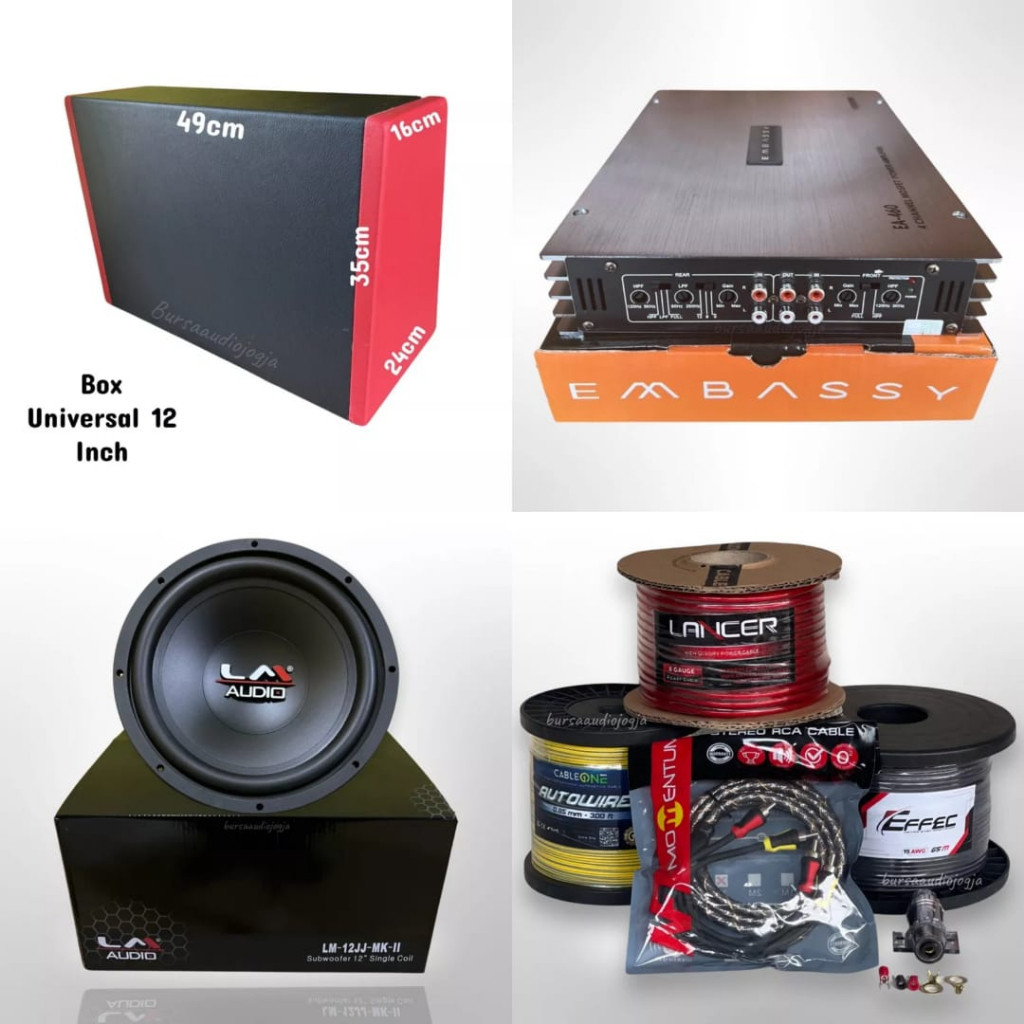 Jual Paket Audio Embassy 2 / Lm 12 JJ 12 inch | Shopee Indonesia