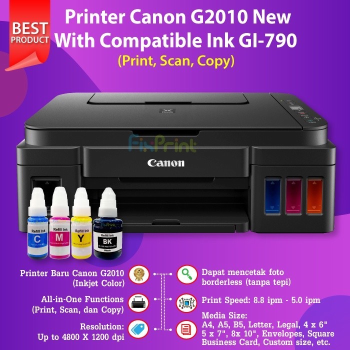 Jual Printer Inkjet Canon Pixma G2010 G 2010 InkTank System Original ...