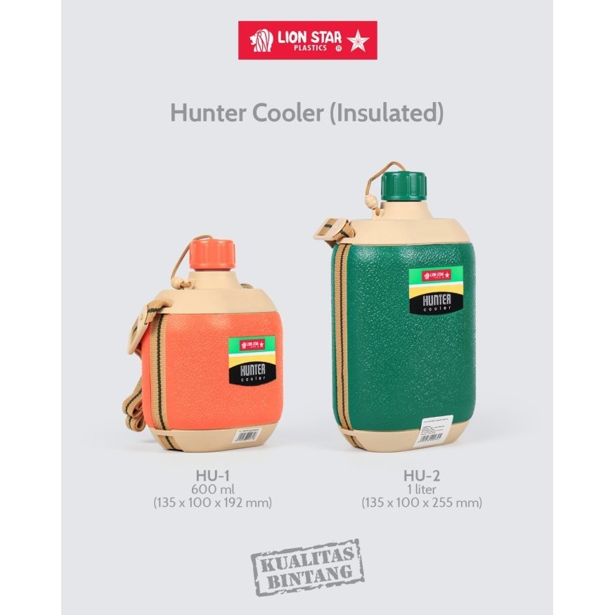 Jual MICTON Lion Star Botol Air Minum Hunter Cooler Insulated Tahan ...