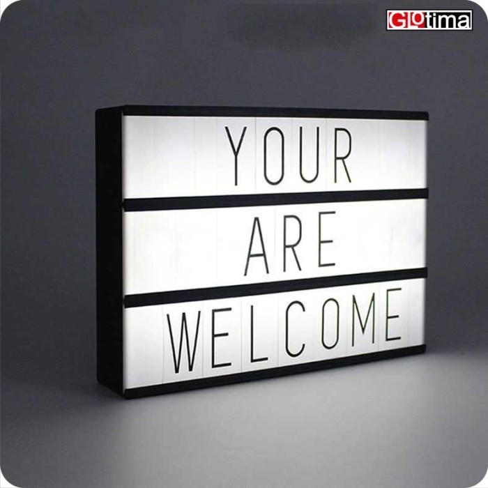 Jual Lampu Display Letter LED Cinema Light Decoration Box A6 | Shopee ...