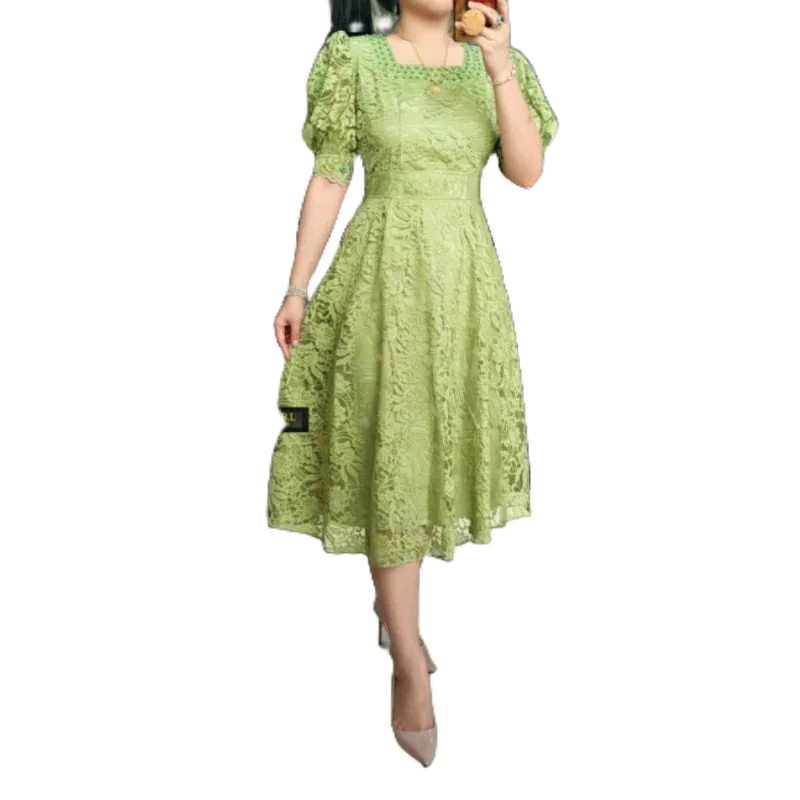 Jual DF 22 Dress pesta/Dress renda brokat/BAJU SEMI KEBAYA WANITA ...