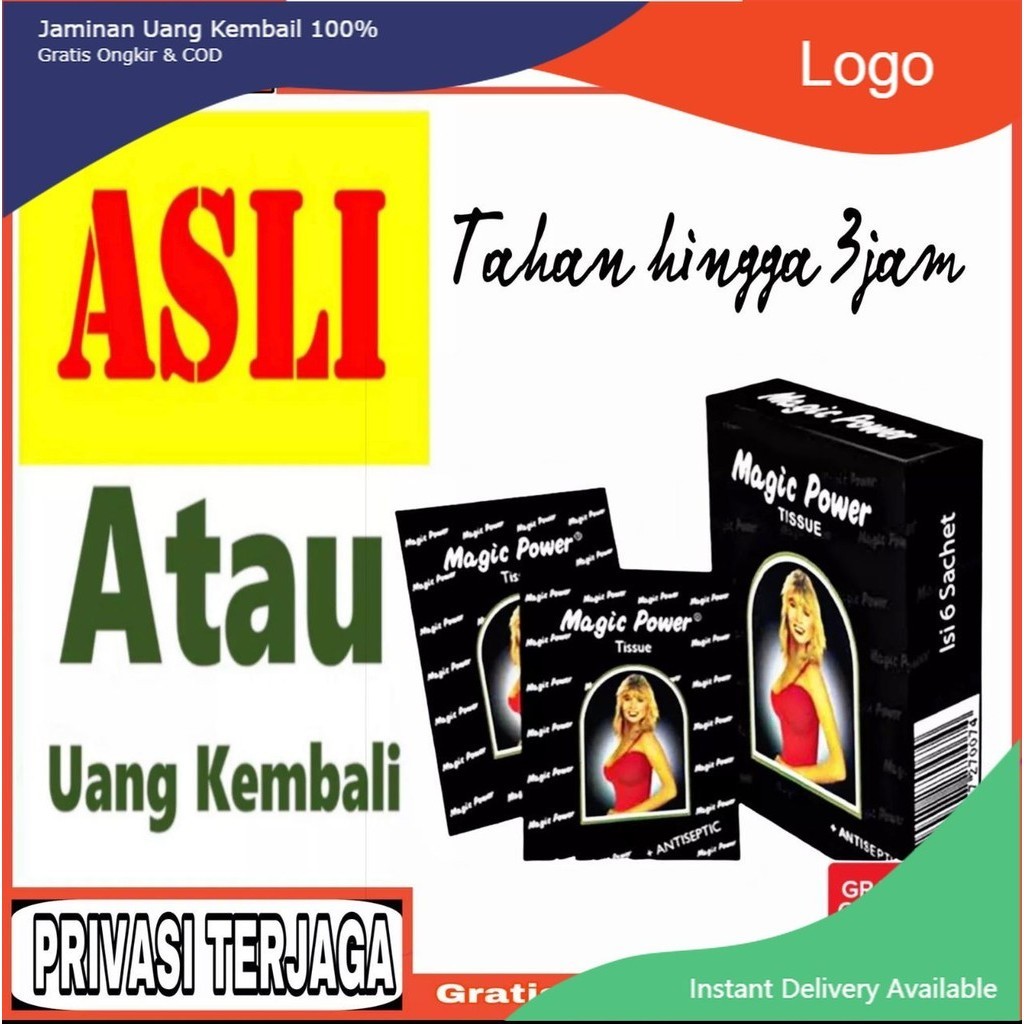 Jual COD / Tissue / Tisu Magic Power Hitam Original / Tisu Super Magic ...