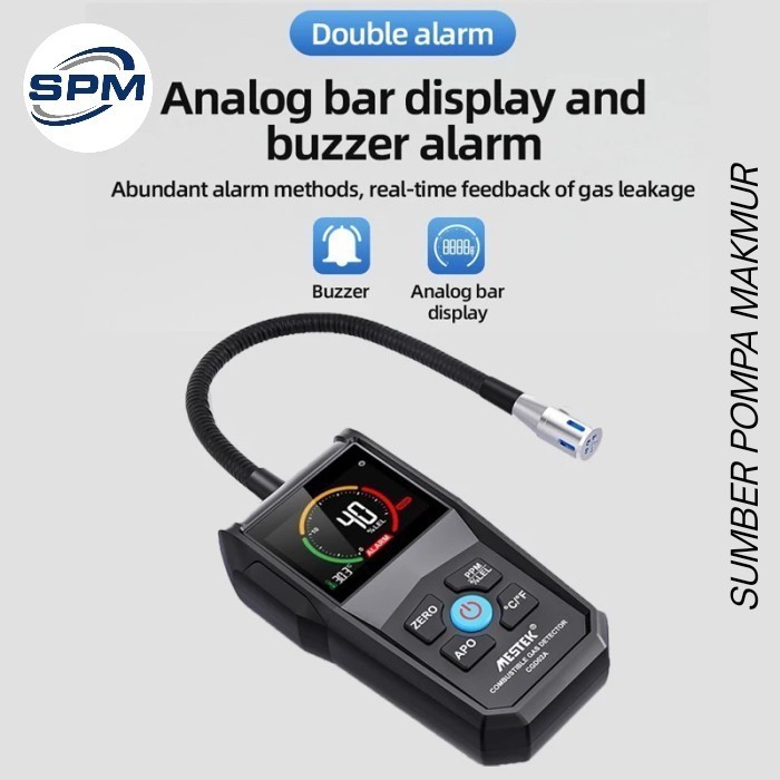 Jual Combustible Gas Analyzer Detector Methane Ethanol Tester Mestek ...