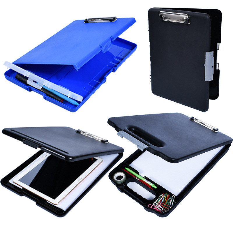 Jual A4 Plastic Storage Clipboard File Box Case Document File Folder ...