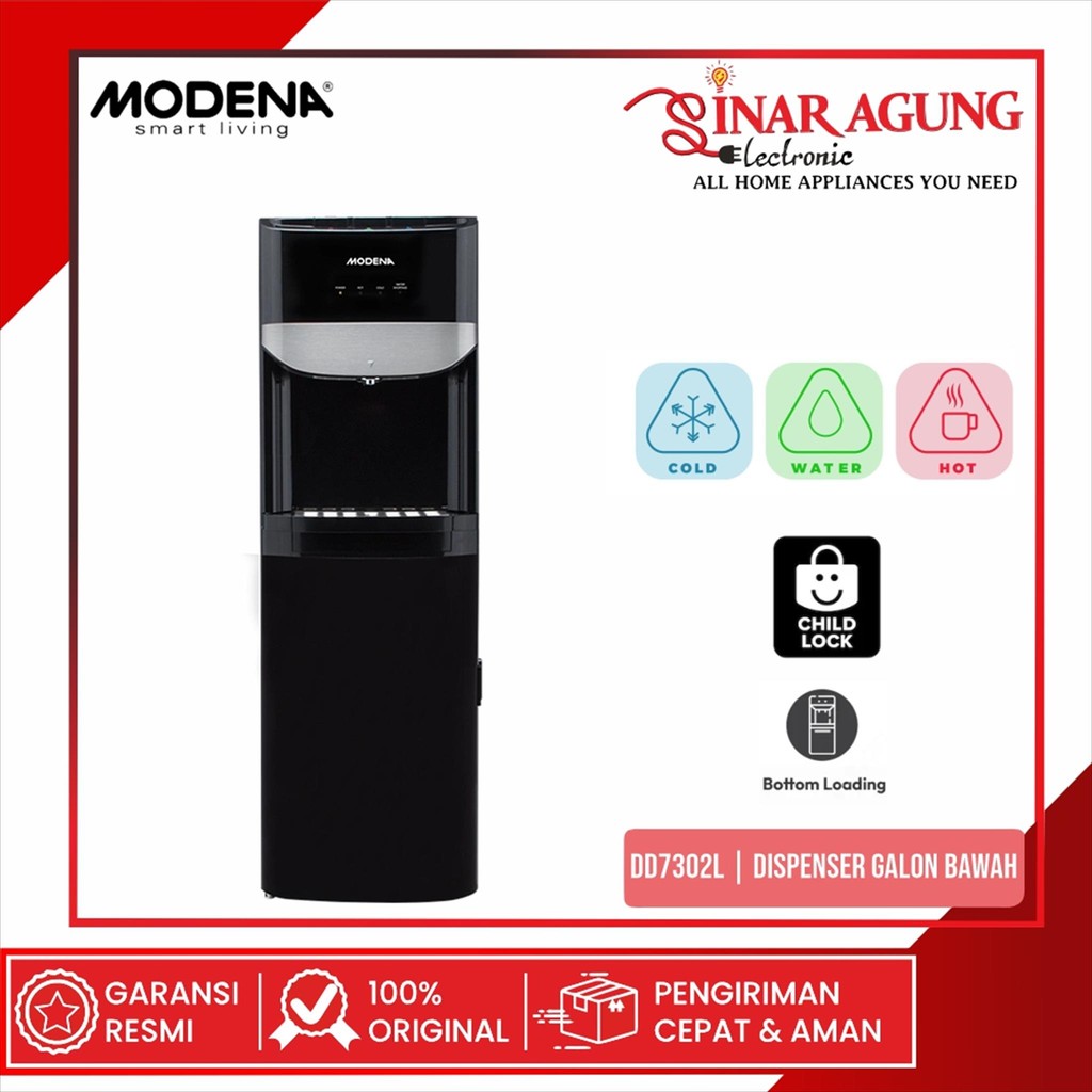 Jual MODENA DD7302L / DD 7302 L WATER DISPENSER GALON BAWAH | Shopee ...