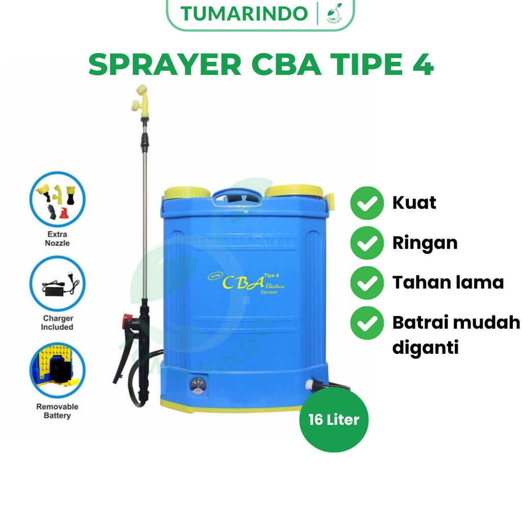 Jual Tanki Sprayer Elektrik Cba 16 Liter Tipe 4 Alat Semprot Pestisida ...