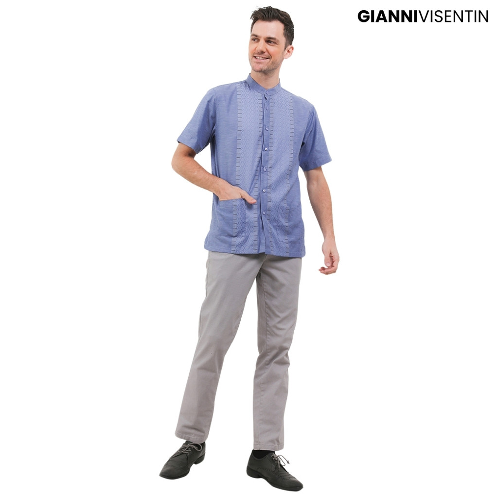 Jual Gianni Visentin Koko Regular Fit - Biru Muda | Shopee Indonesia