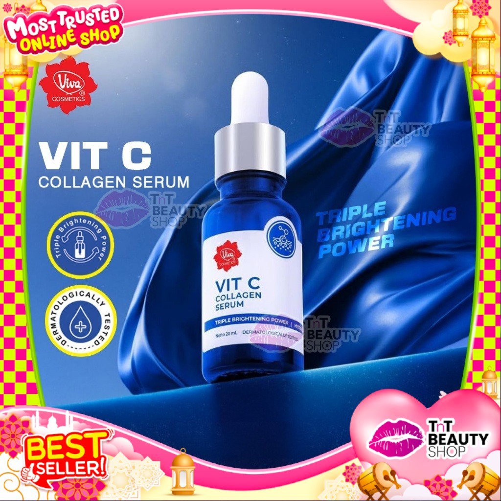 Jual Viva Vitamin C Collagen Serum Triple Brightening Power Action 20ml ...