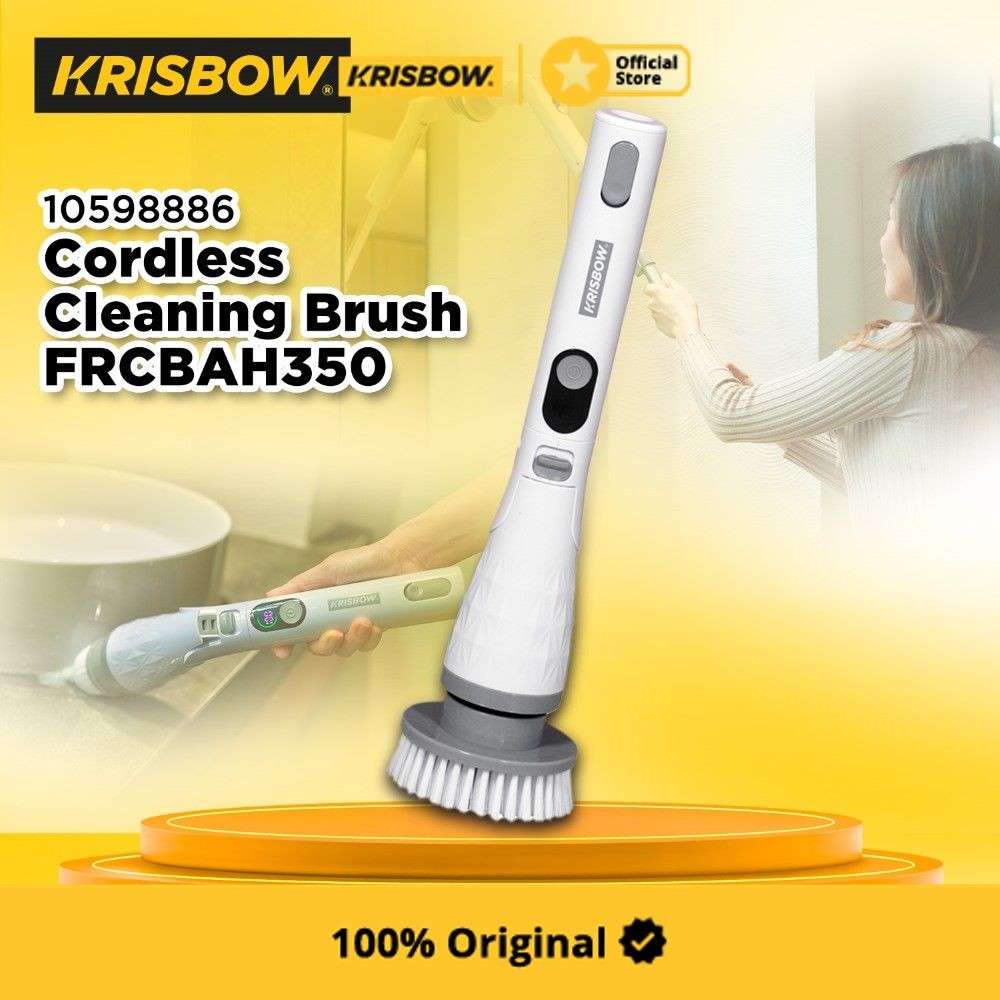 Jual Krisbow Sikat Pembersih Elektrik Cordless - Putih Sikat Pembersih ...