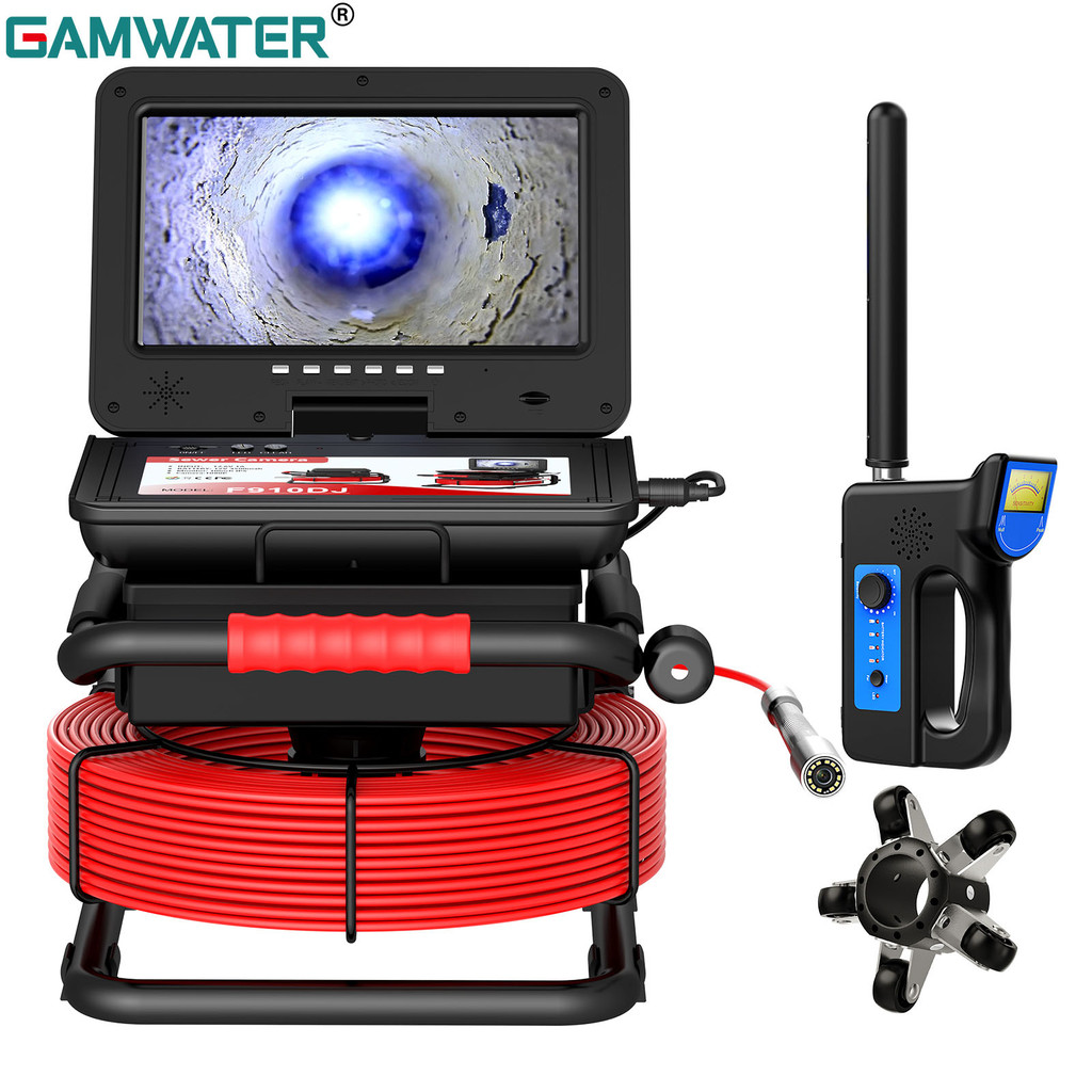 Jual Sewer Pipe Inspection Camera 10 Inch IPS 1080P Screen Sewer Camera ...