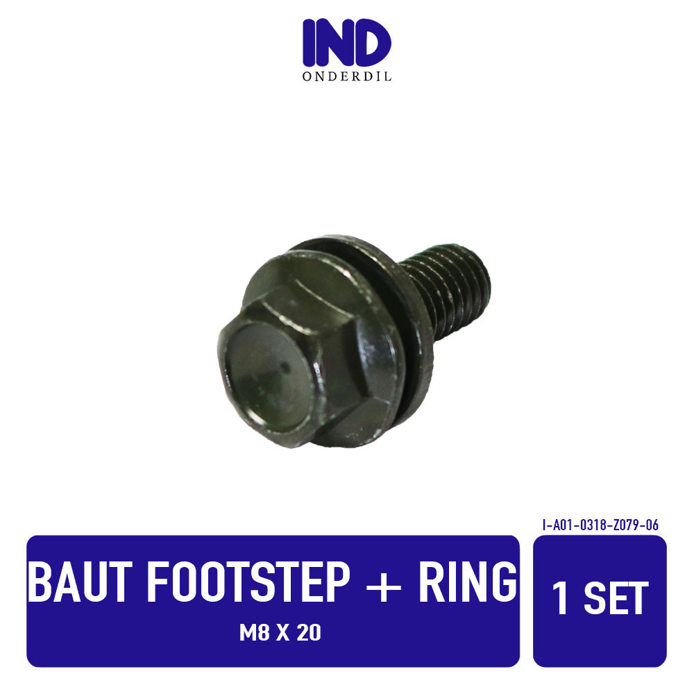 Jual Baut Footstep + Ring M8 X 20 M 8 M8x20 Foot step Pustep Putstep ...
