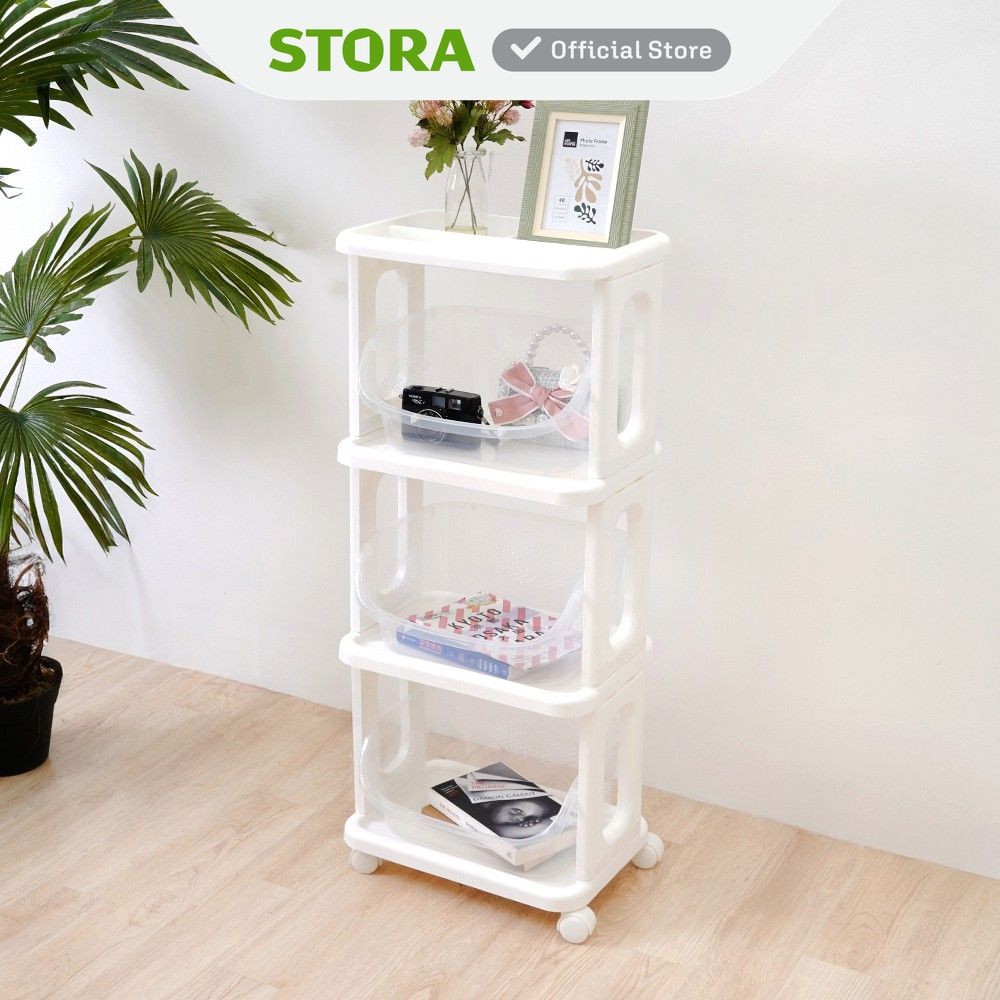 Jual Stora Rak Troli 3 Tingkat Dengan Plastik Bowl - Putih Tempat ...