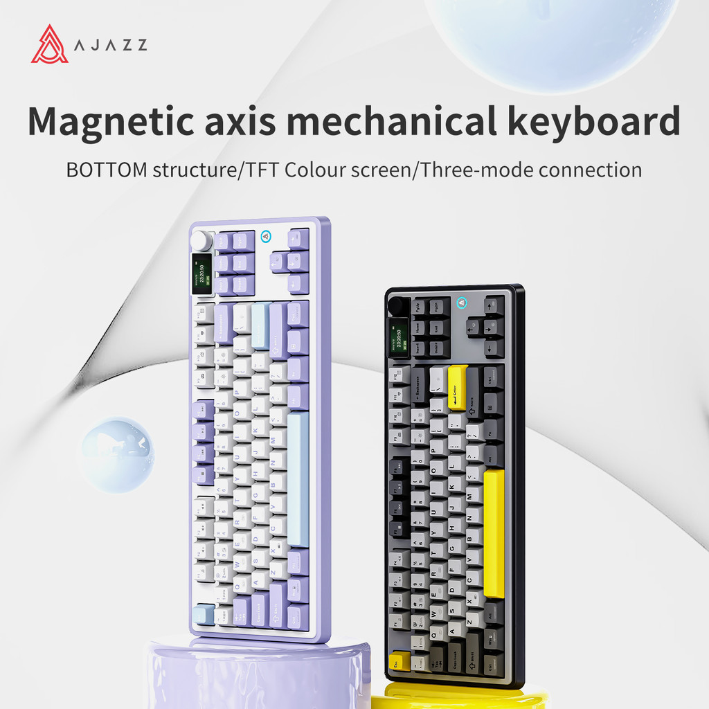Jual Ajazz AK870 Magnetic Switch Mechanical Gaming Wireless Keyboard ...