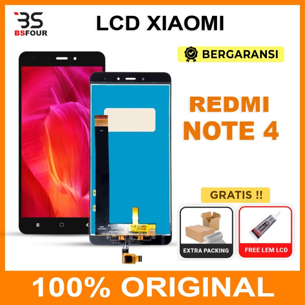 Jual LCD XIAOMI REDMI NOTE 4 ( MEDIATEK ) FULLSET TOUCHSCREEN | Shopee ...