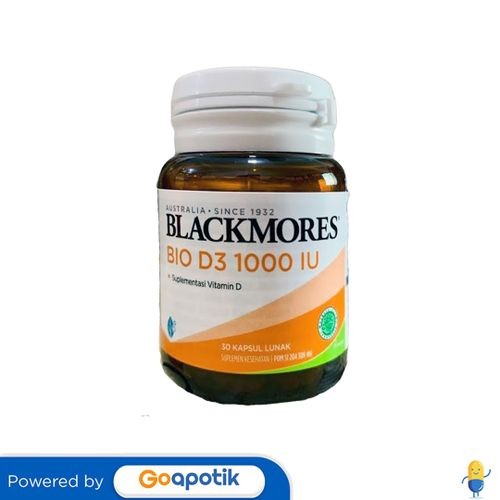 Jual Blackmores Bio D3 1000 Iu Botol 30 Kapsul | Shopee Indonesia