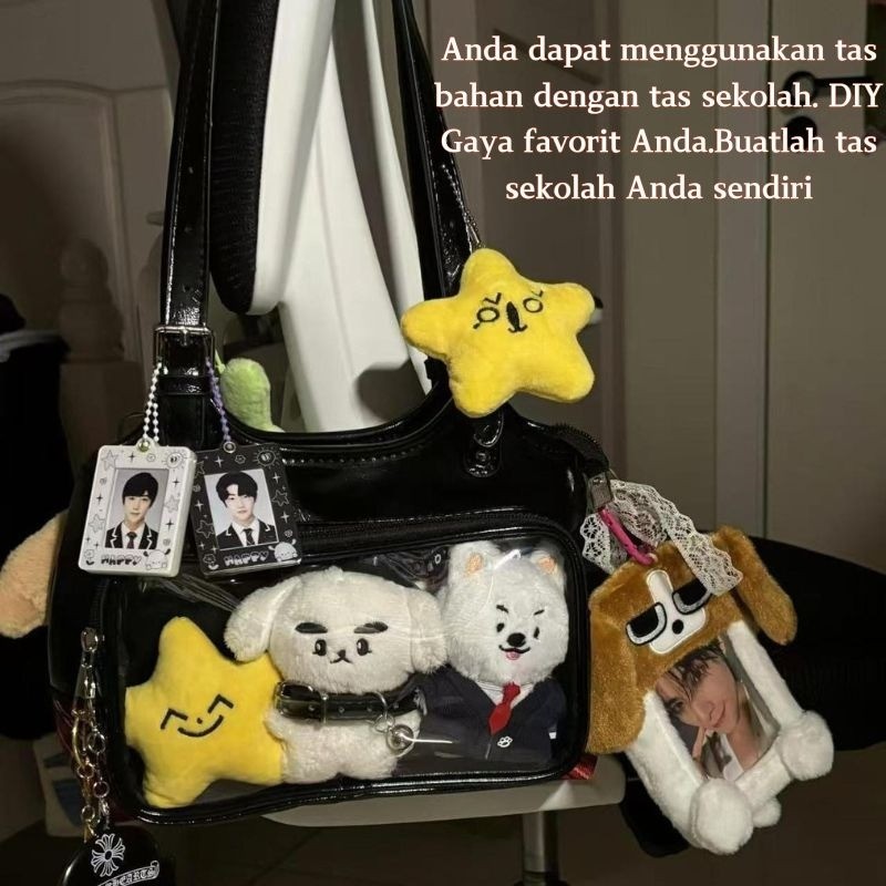 Jual 【COD】Itabag Kulit Lucu Pvc Transparan / Tas Nyeri Lucu /Tas Tangan Gadis Jepang /Kpop Gaya ...