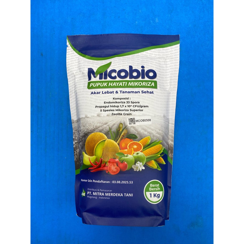Jual Pupuk hayati mikoriza mengandung spora MICOBIO isi 1kg dari MITRA ...