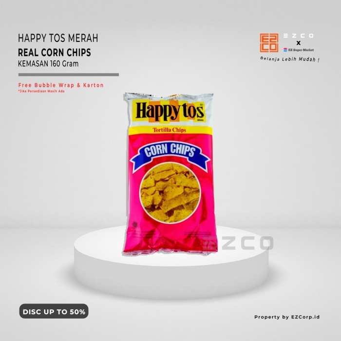 Jual HAPPY TOS MERAH REAL CORN CHIPS KEMASAN 160 GRAM | Shopee Indonesia
