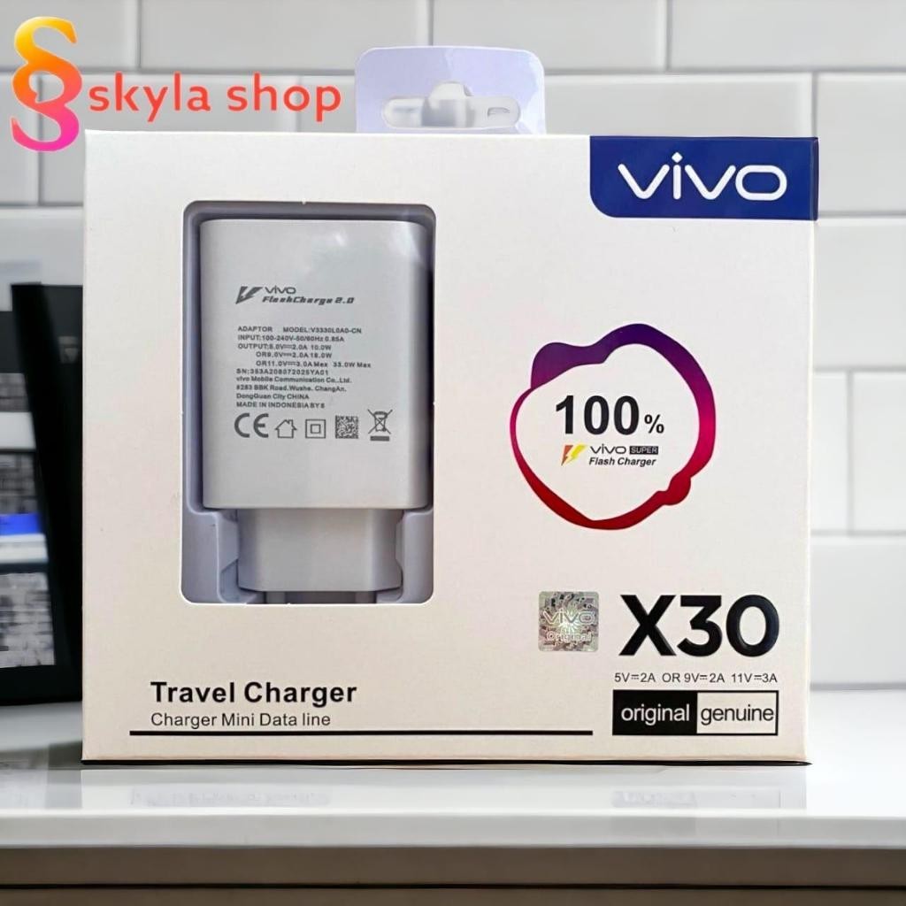 Jual Charger VIVO 33 WATT 100% Fast Charging X30 TIPE C V20 V21 X30 V21 ...