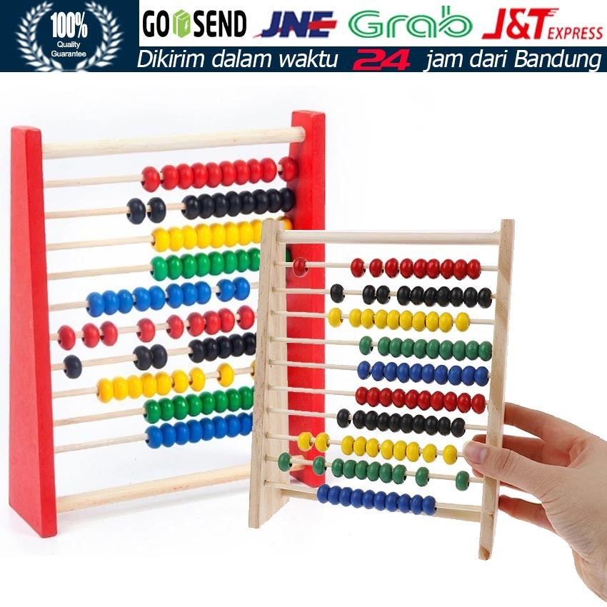 Jual Papan Sempoa Kayu Anak / Alat Peraga Matematika Konter / Alat ...