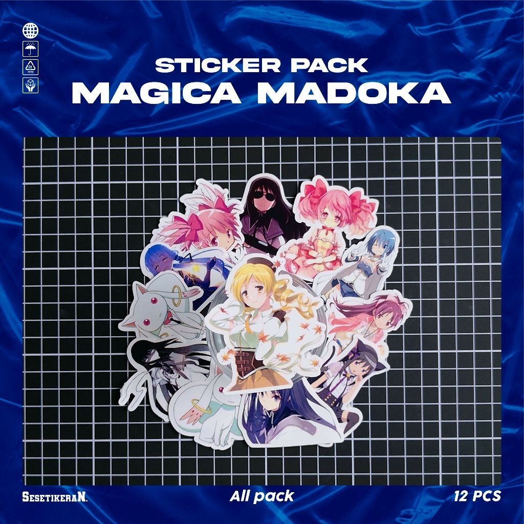 Jual Sesetikeran Pack Anime Magica Madoka Lucu Sticker Cute Keren Untuk ...