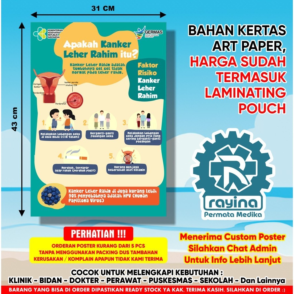 Jual Poster Apakah Kanker Leher Rahim Itu? | Shopee Indonesia