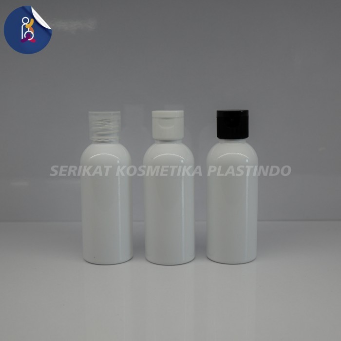 Jual BOTOL FLIPTOP 60ML PLASTIK PUTIH FLIP TOP 60 ML BR HITAM WHITE PET | Shopee Indonesia