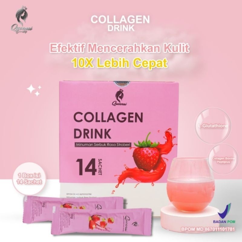 Jual PAKET QUEENSI COLLAGEN DRINK | MINUMAN KOLAGEN | MINUMAN PENCERAH KULIT | Shopee Indonesia