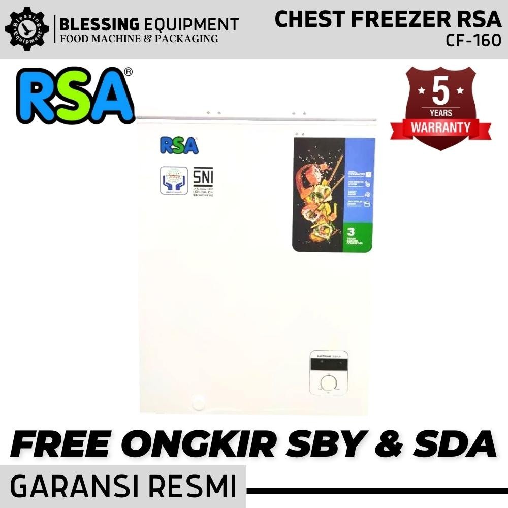 Jual Chest Freezer RSA CF-160 Chest Freezer 144 Liter Original | Shopee ...