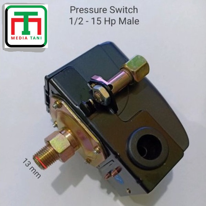 Jual Pressure Switch Kompresor Angin 1/2 - 15 Hp Drat Luar 1/4 ...