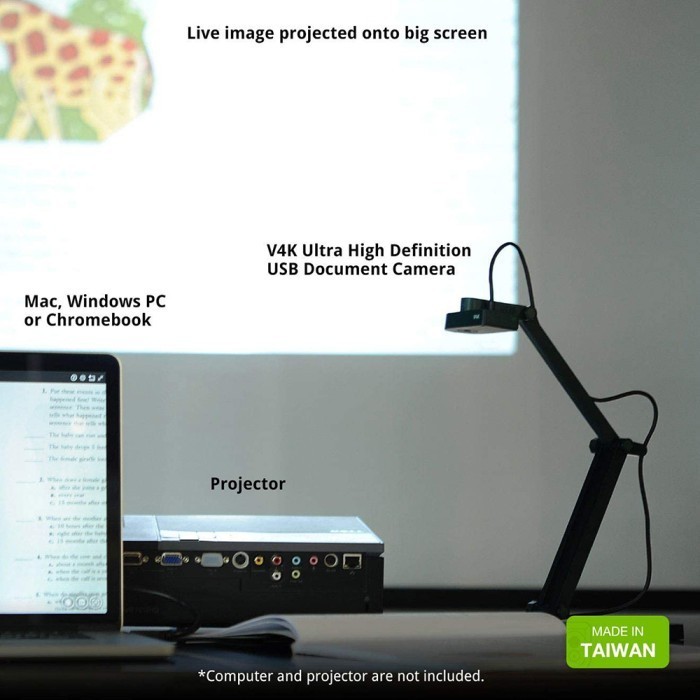 Jual Ipevo V4K Ultra High Definition USB Document Camera | Shopee Indonesia