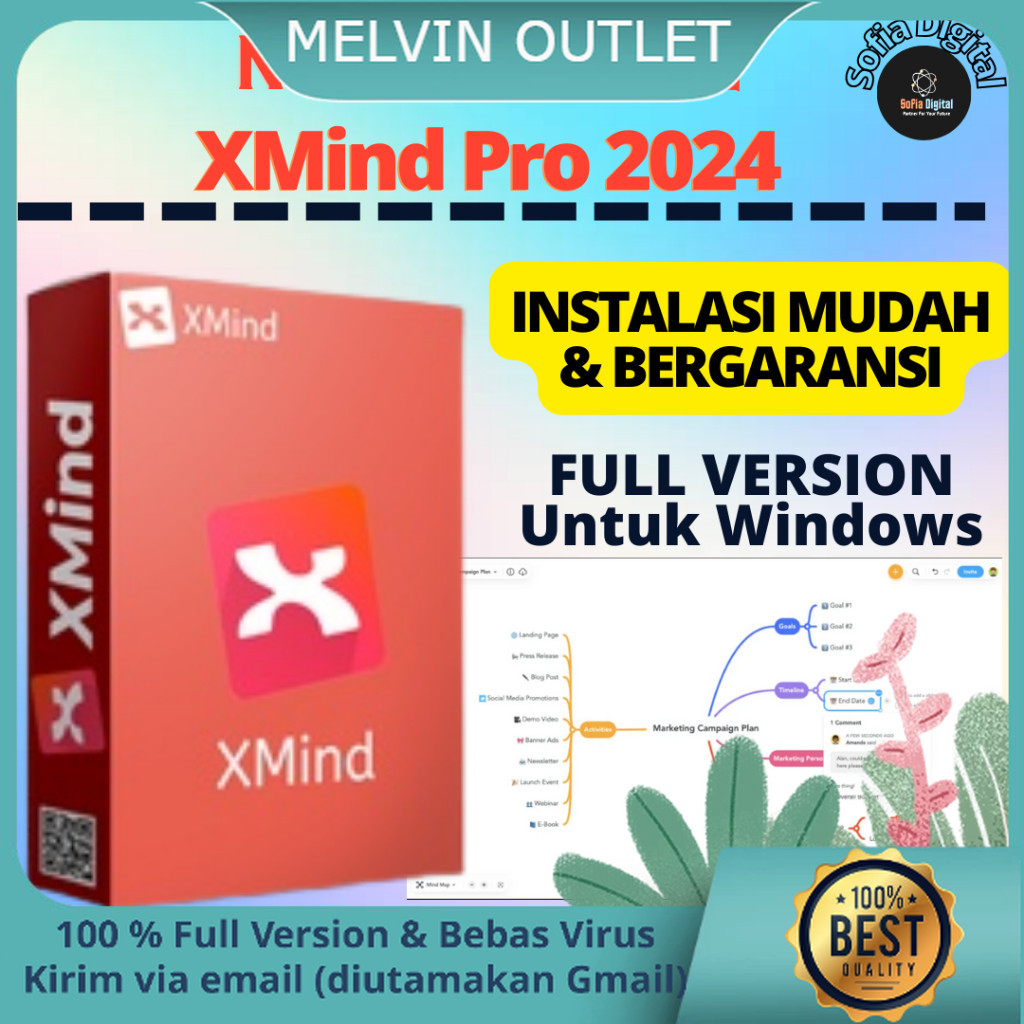 Jual XMind 2024 v.24.4 (TERBARU) Instalasi Mudah, Permanen Aktif, Aplikasi Mindmap Idea Diagram ...