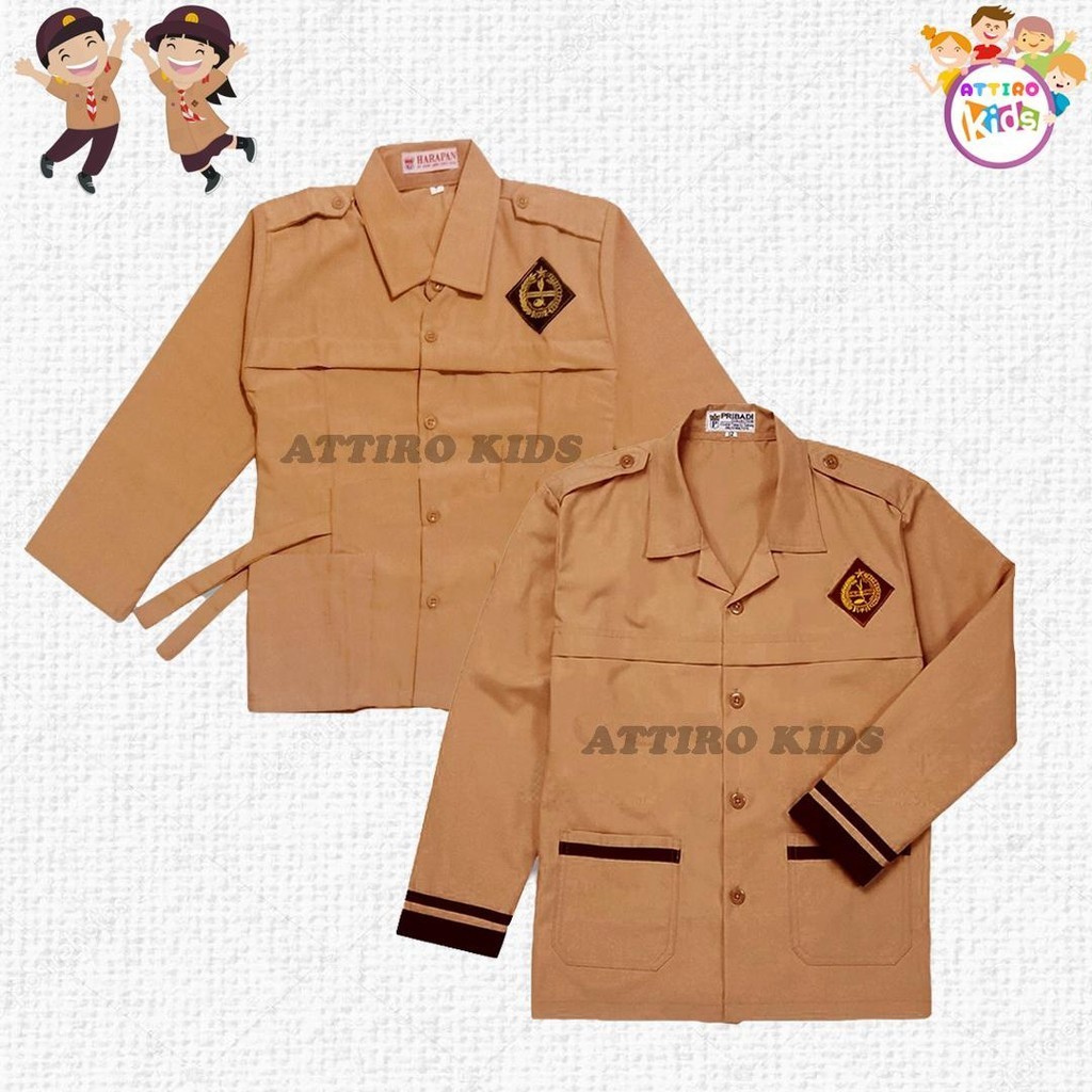 Jual Seragam Sekolah Pramuka SD Siaga Full Kancing dan Pramuka Tali ...