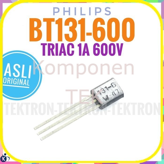 Jual Philips BT131-600 TRIAC 1A 600V BT131 | Shopee Indonesia