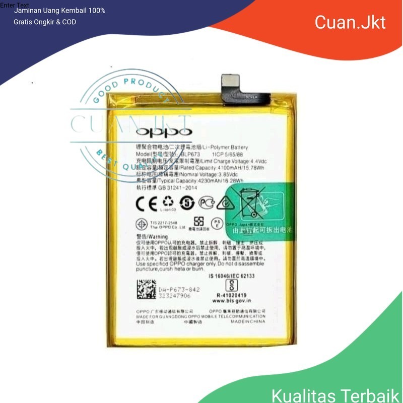 Jual Original BATERAI BATRE OPPO A31 CPH2015 CPH2073 CPH2081 CPH2029 ...