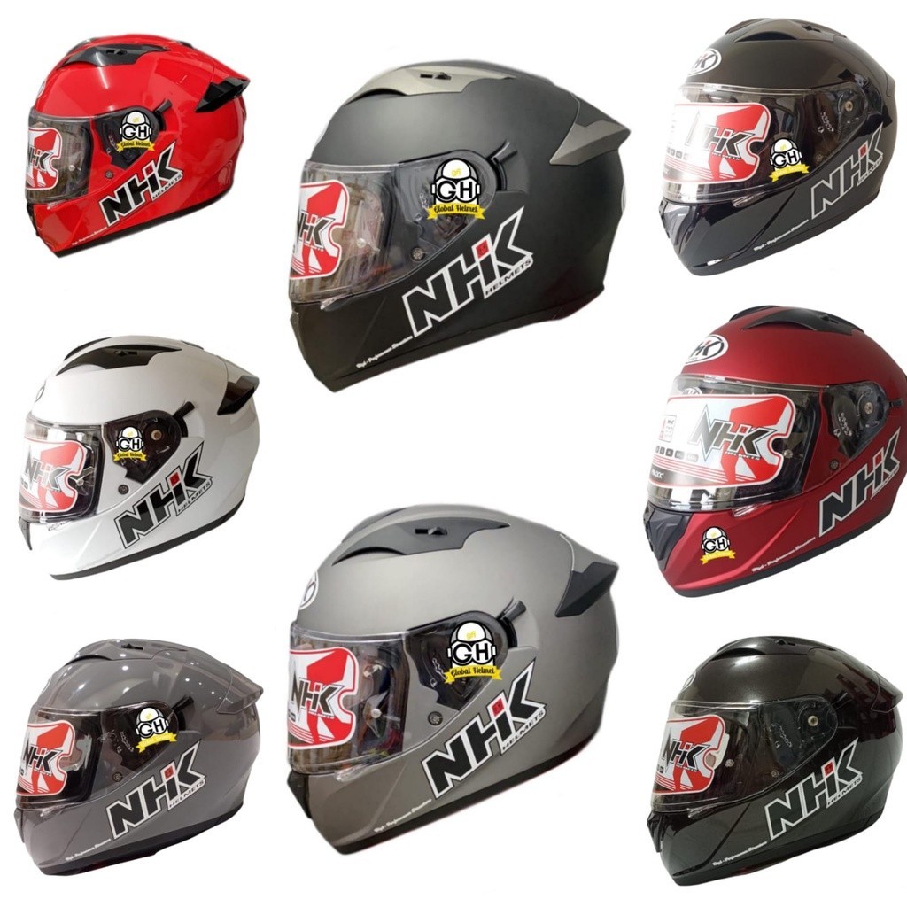 Jual HELM NHK FULL FACE NHK GP PRIME SOLID BLACK DOFF | Shopee Indonesia