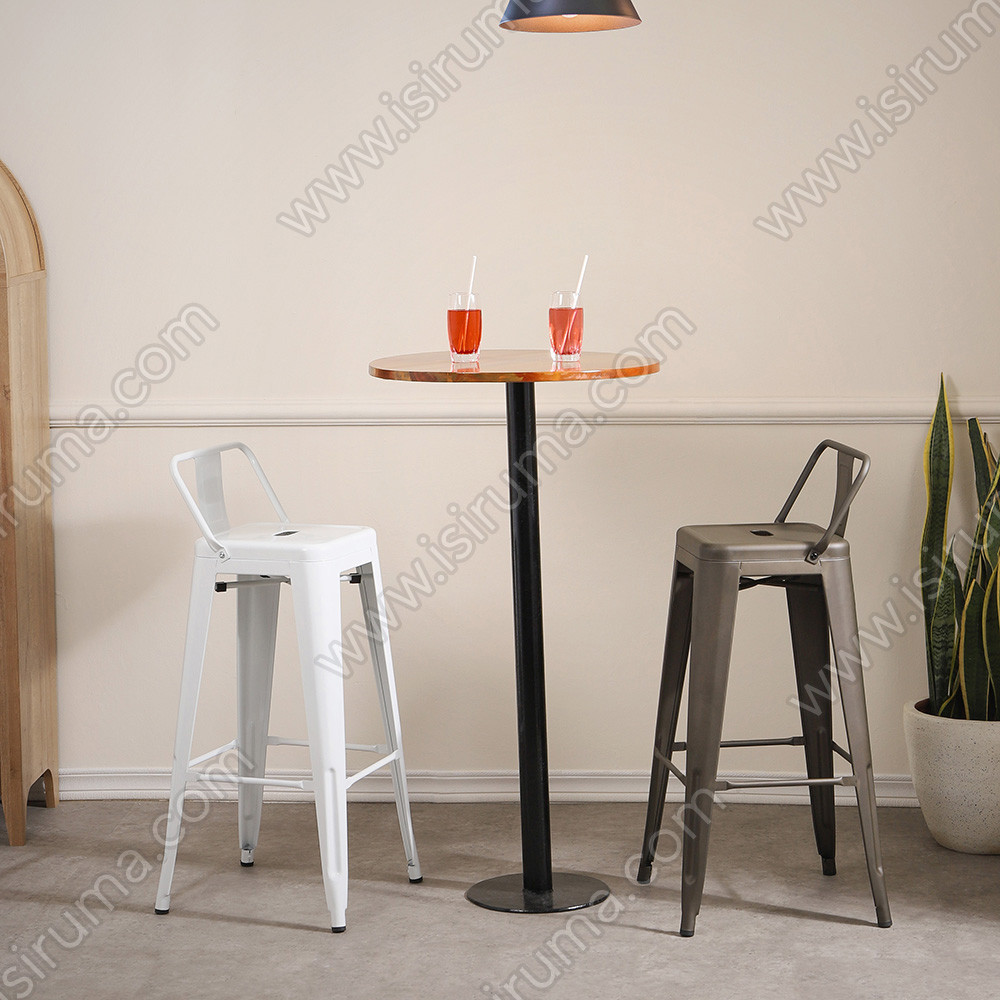 Jual Kursi Tinggi Bar Cafe Minimalis JUN Bar Stool With Headrest ...