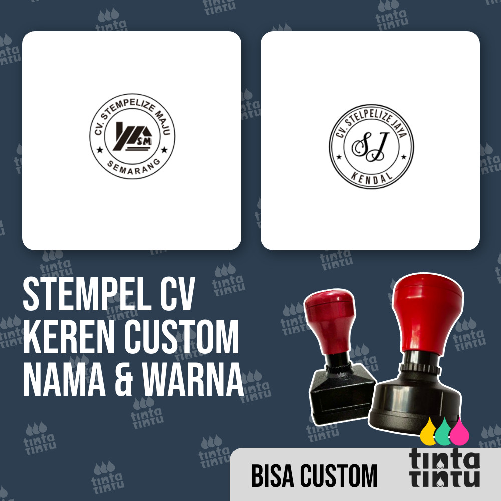 Jual Stempel CV Keren Custom Nama & Warna | Shopee Indonesia